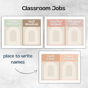 Editable Jobs Chart, Classroom Teacher Resources, Kindergarten ...