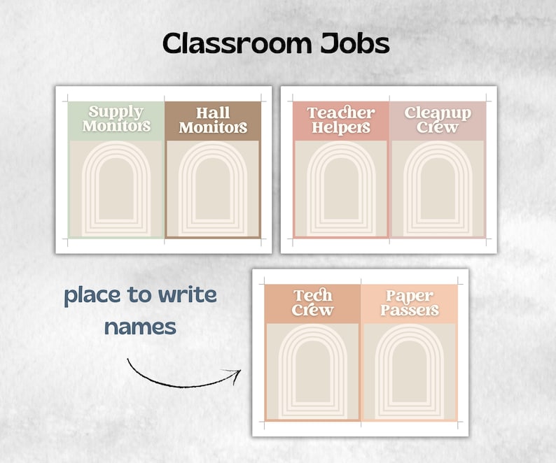 Editable Jobs Chart, Classroom Teacher Resources, Kindergarten ...