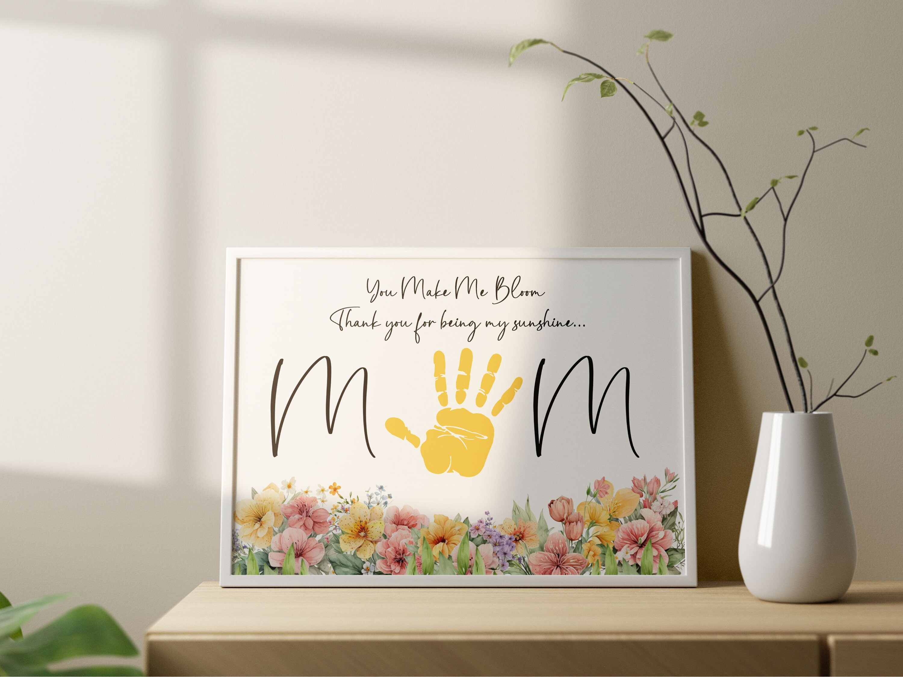 Mother's Day Handprint I Mother's Day Keepsake I Mother's Day Gift I ...