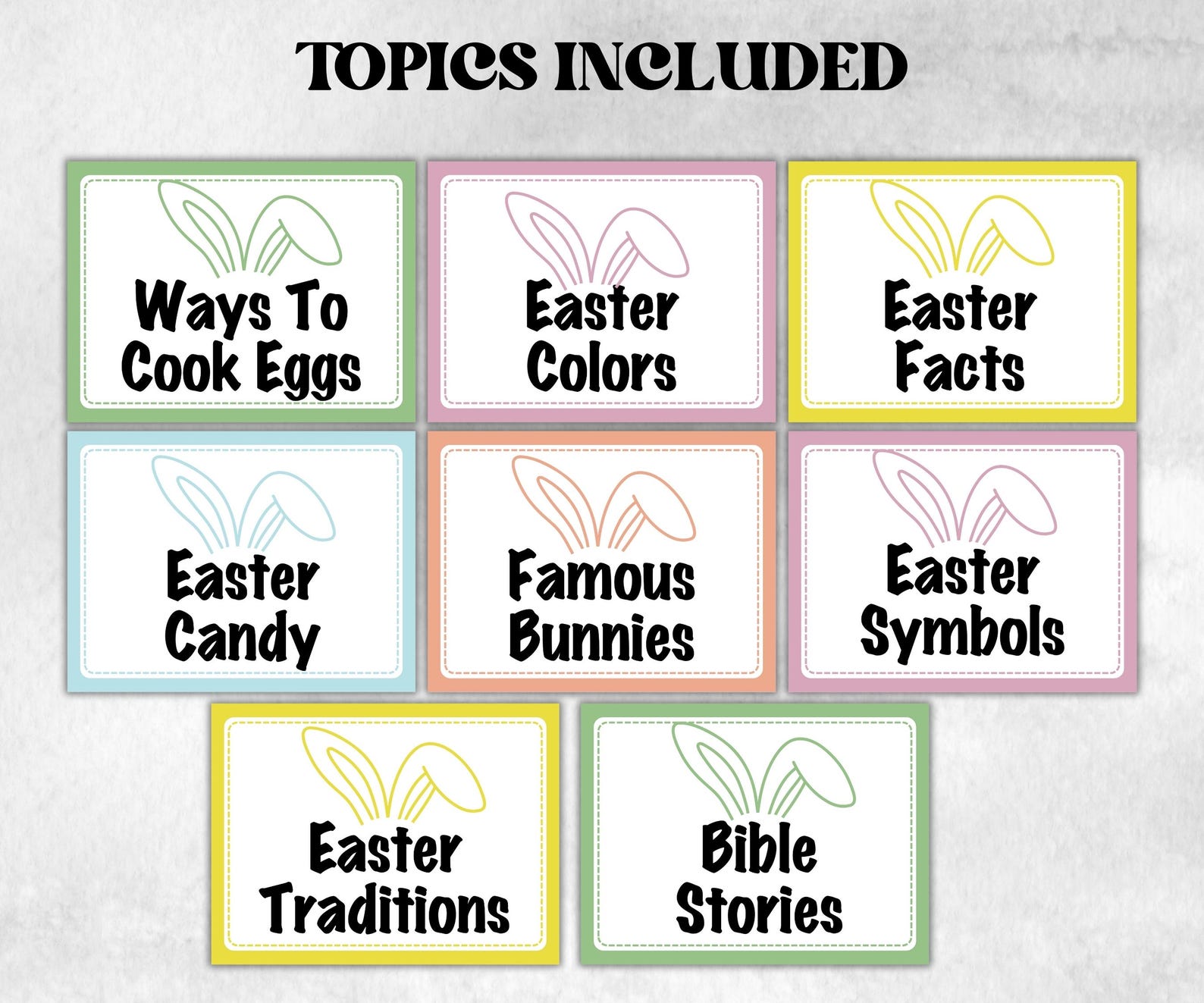 Easter Jeopardy Printable Trivia Game, Easter Family Feud, Office ...