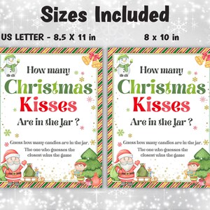 How Many Kisses Guessing Game, Office Christmas Party Games and Party ...