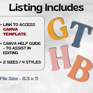 Printable Bulletin Letters, Back to School, Bulletin Board Kit ...