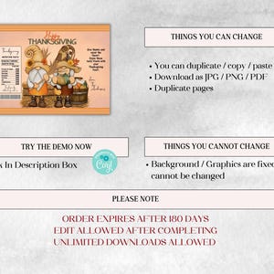 Fall Harvest Party Favors, Gnome Chip Bag Template, Thanksgiving Chip ...