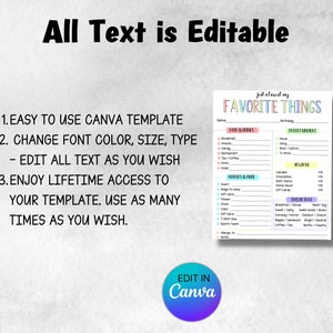 Teacher Favorite Things Survey, Get to Know My Team Survey, All About ...