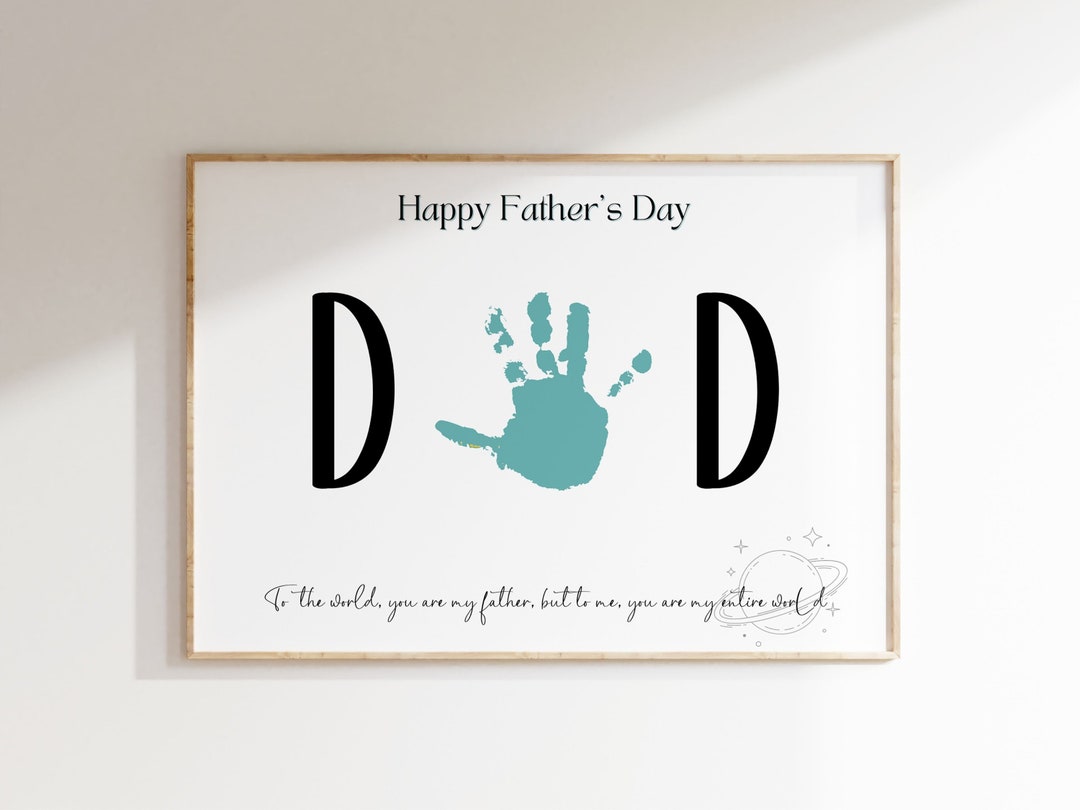 Fathers Day Handprint Art I Handprint Craft I Fathers Day Gift I First ...
