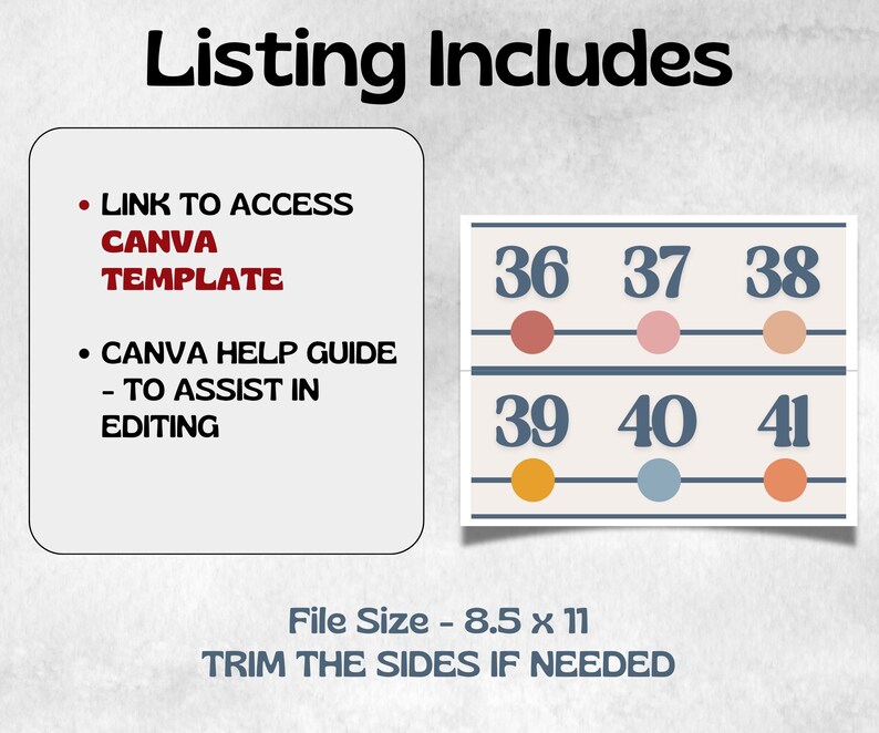 Number Line Math Worksheets, Kindergarten Math Posters, Educational ...
