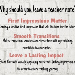 Fillable Substitute Teacher Notes I While You Were Away I Printable ...