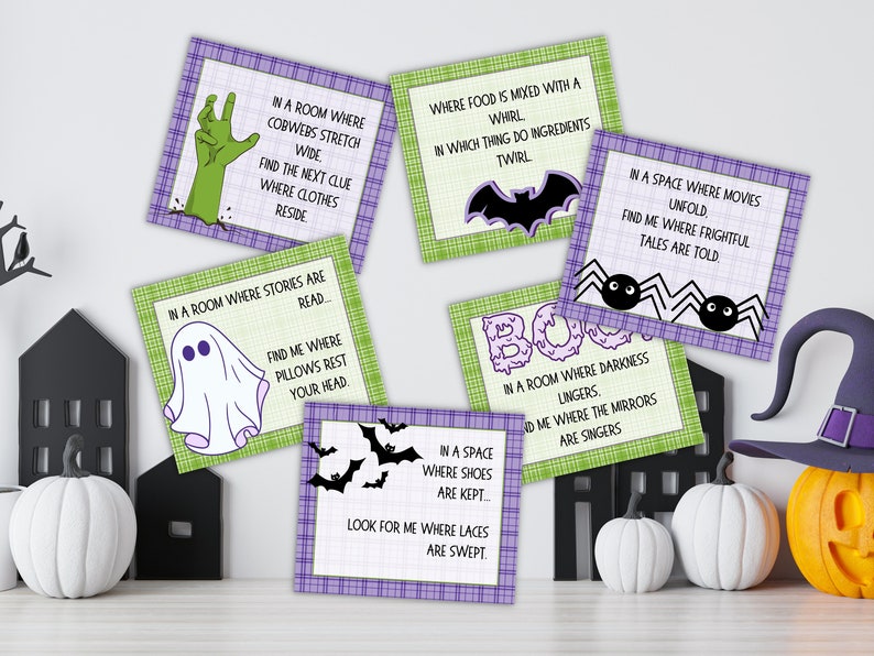 Halloween Scavenger Hunt for Kids, Scavenger Hunt for Teens, Halloween ...