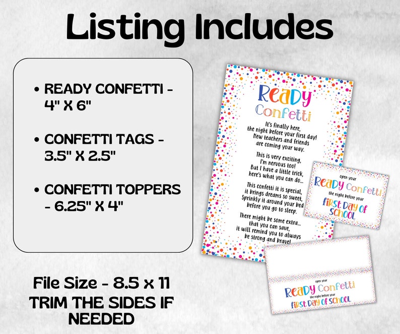 Jitter Glitter, Night Before School Child Preschool Present, Ready ...