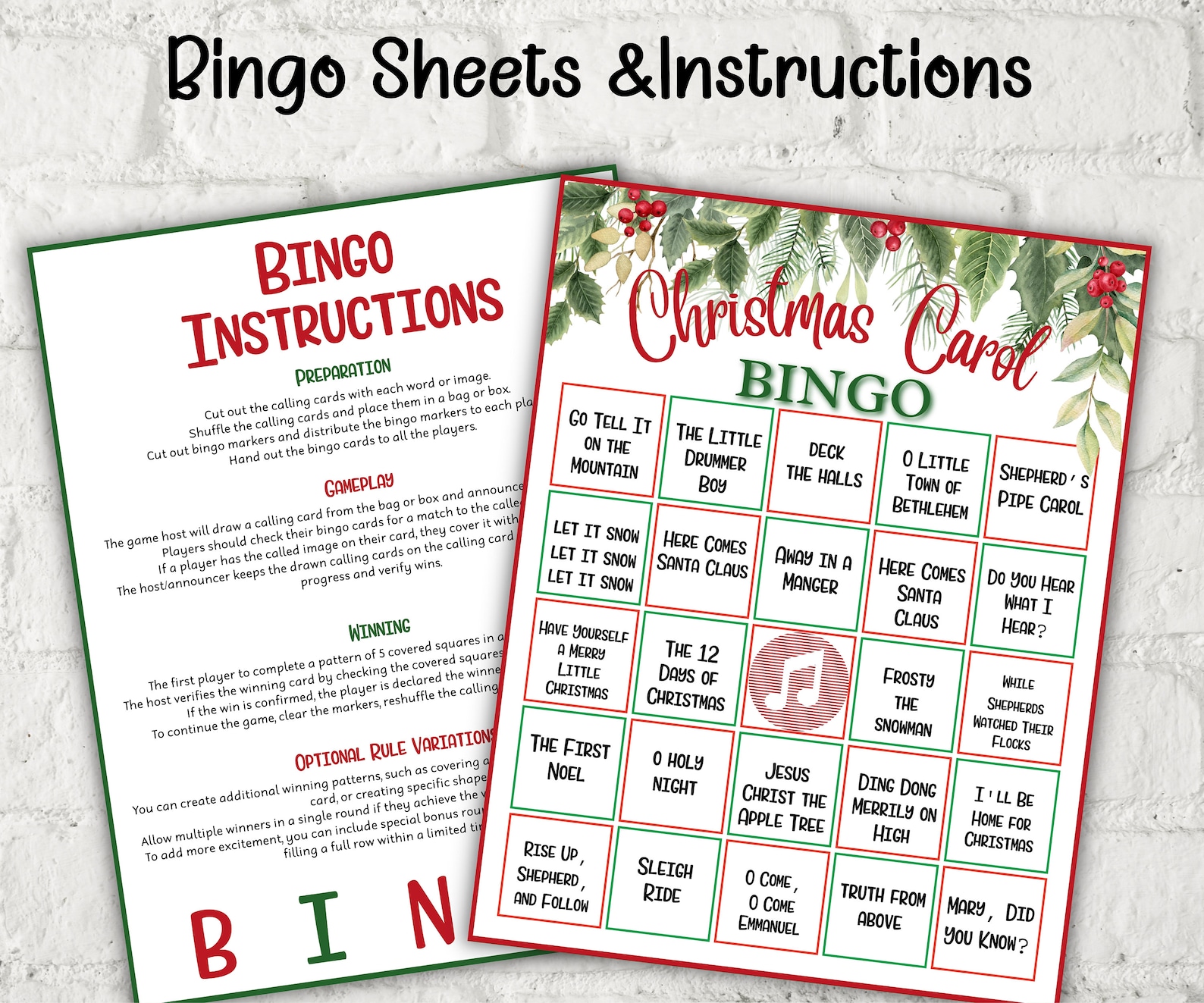 Printable Games Family Games Christmas Printable Christmas Party Game ...