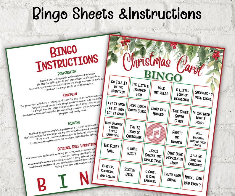 Printable Games Family Games Christmas Printable Christmas Party Game ...