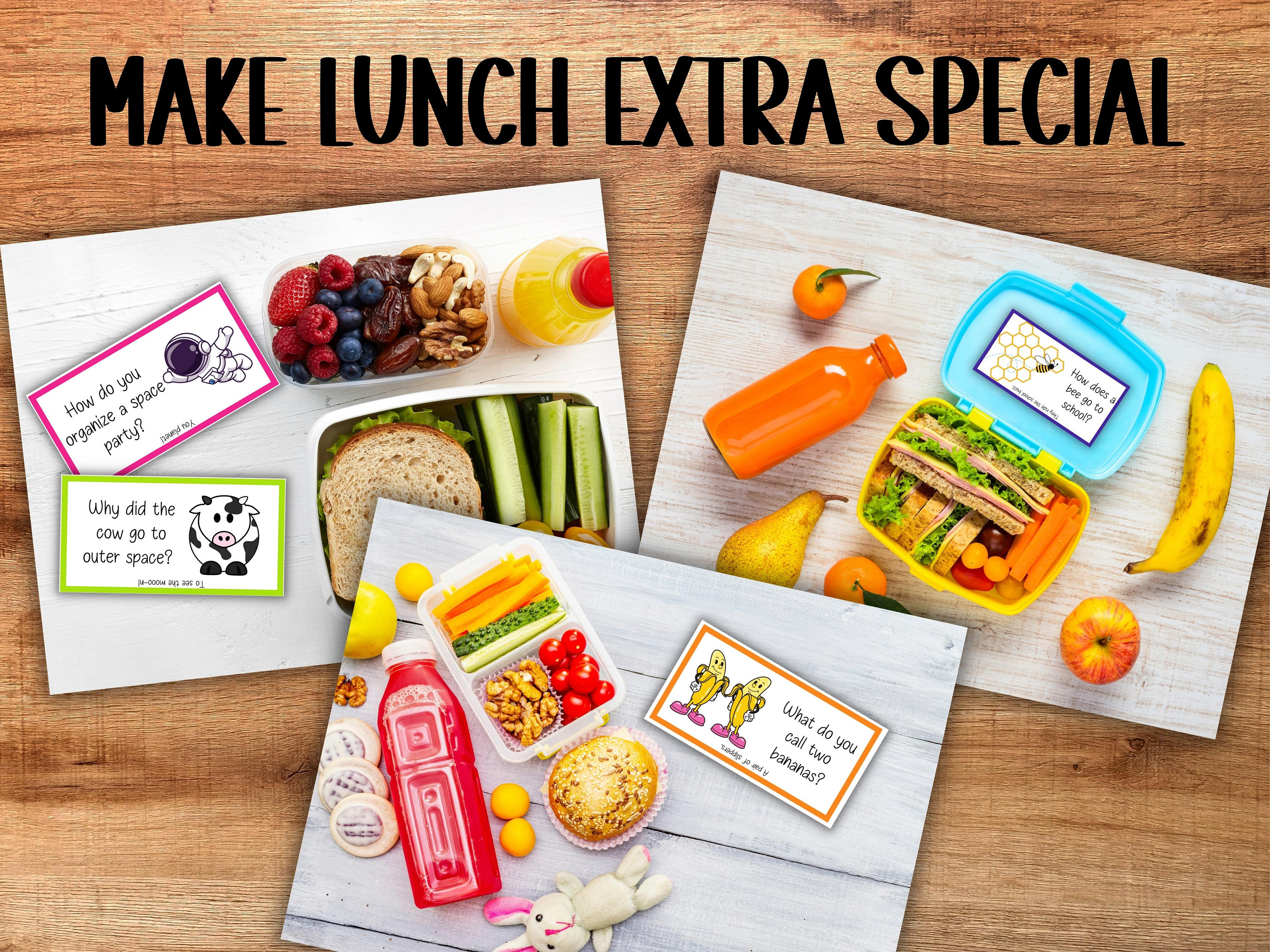 Printable 80 Lunchbox Jokes for Kids | Joke Cards | Funny Riddle Notes ...