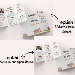 Meet the Teacher Editable I I Meet the Teacher Trifold Brochure I ...