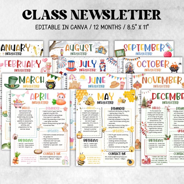 Newsletter Template - Etsy