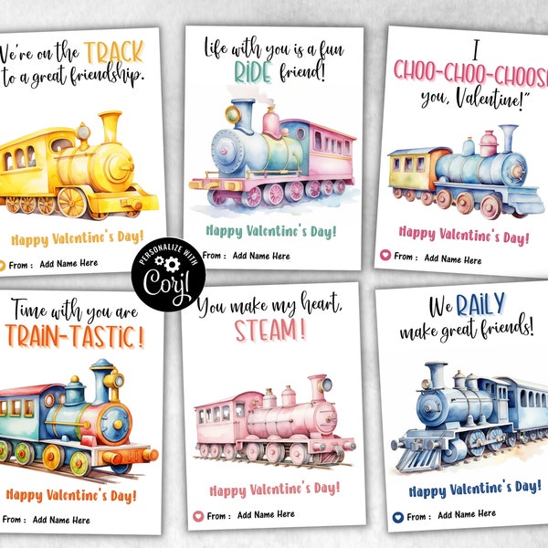 Train Valentine - Etsy