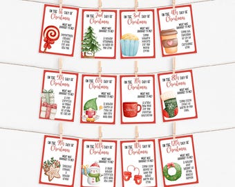 12 Days of Christmas Gift Tags - Etsy