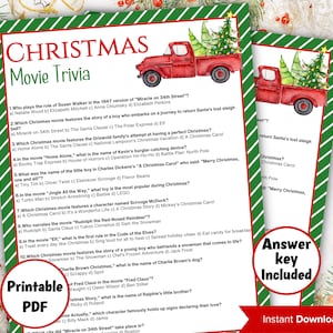 Christmas Movie Trivia | Holiday Party Games | Family Christmas Game ...