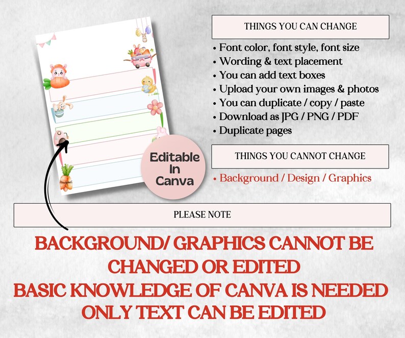 Customizable Easter School Spirit Week Flyer, PTO Schedule, April ...