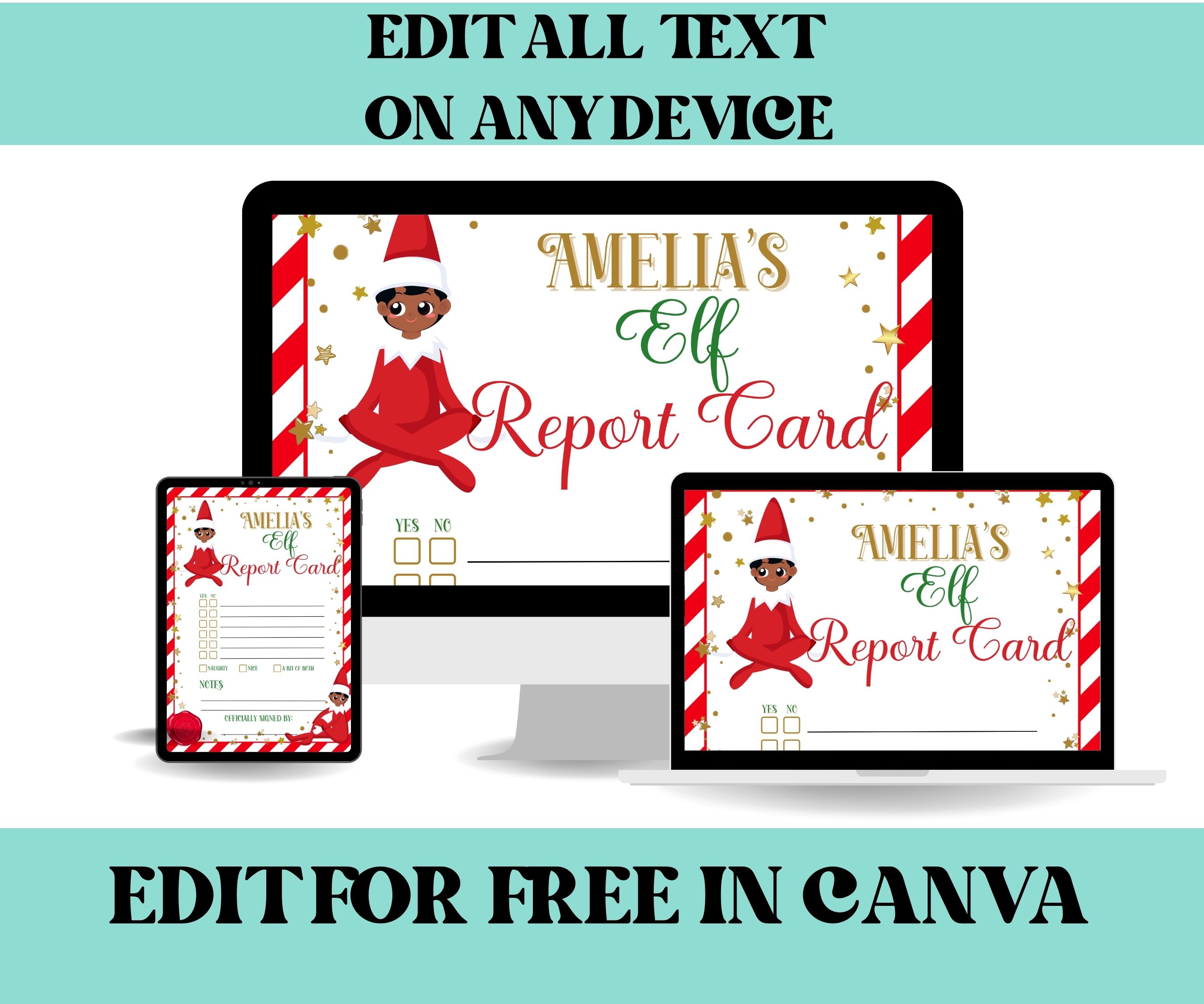 Editable Elf Adoption Certificate, Christmas Elf Cam Bundle , Elf Rules ...