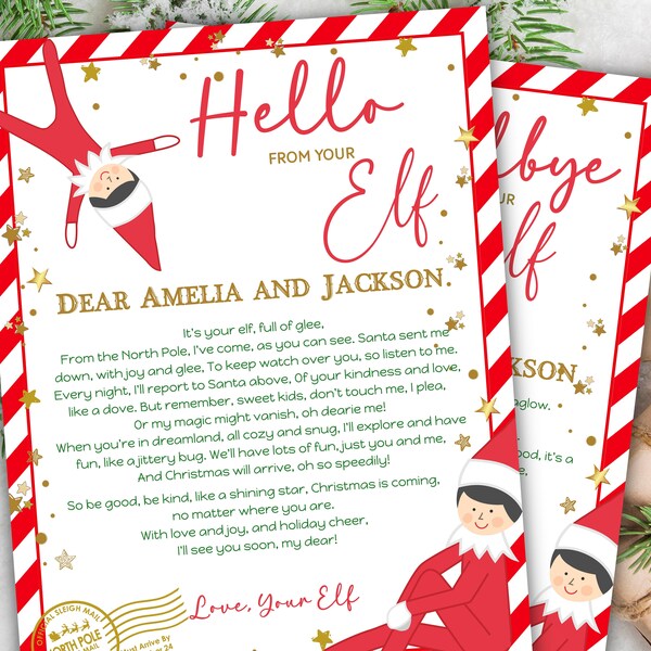 First Time Elf on the Shelf Letter - Etsy