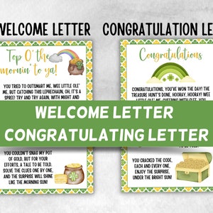 Leprechaun Scavenger Hunt Game | St Patty Day Game I Letter From ...