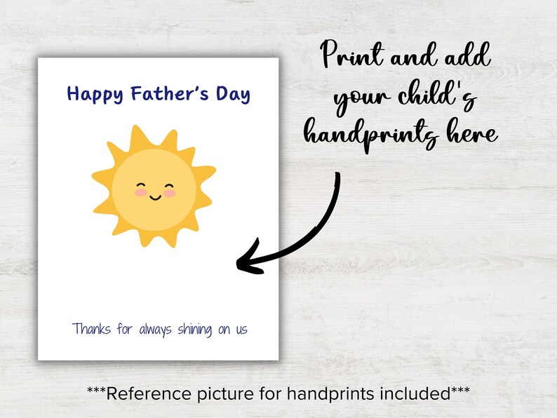 Fathers Day Handprint Art I Handprint Craft I Fathers Day Gift I First ...