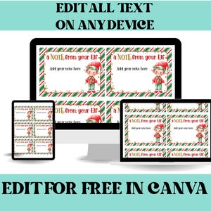 Note From Your Elf, Printable Elf Note, Printable Christmas Activities ...