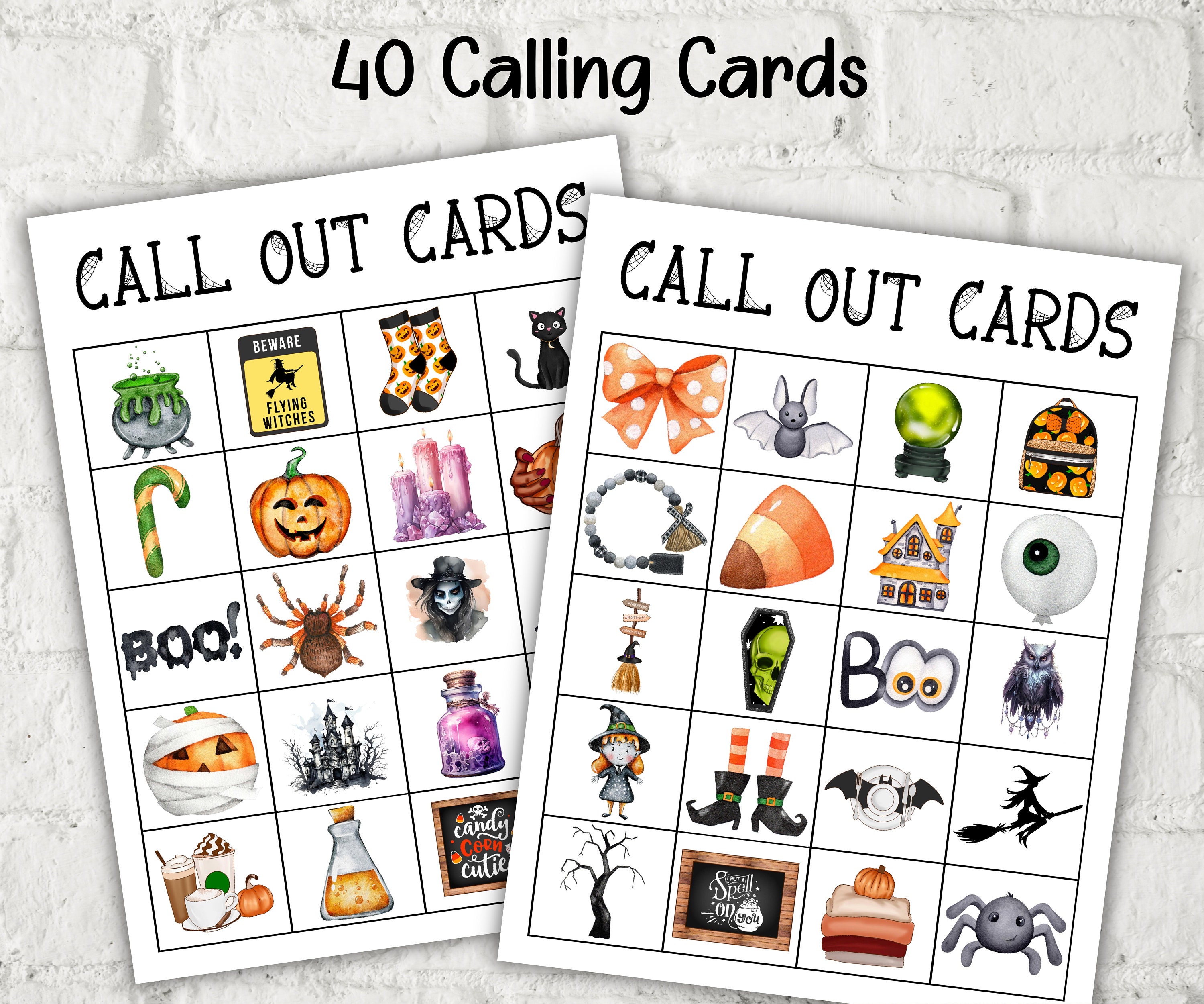 Halloween Candy Bingo Mix and Mingle Bingo Cards Halloween - Etsy