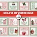 Printable 12 Days of Christmas Gift Tags, Holiday Tags for Teachers ...