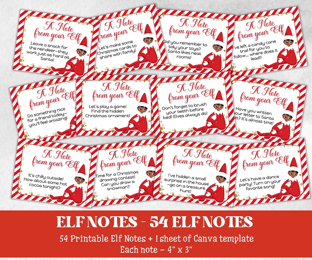 Printable Elf Note, Printable Christmas Activities, Note From Your Elf ...