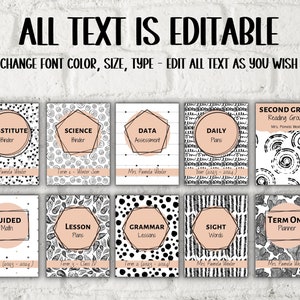 Editable Binder Covers and Spines I Printable Binder Cover I Homeschool ...