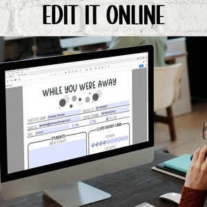 Fillable Editable Substitute Teacher Notes I While You Were Away I ...