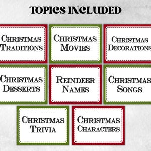 Christmas Jeopardy Game, Printable Holiday Trivia, Family Reunion Fun ...