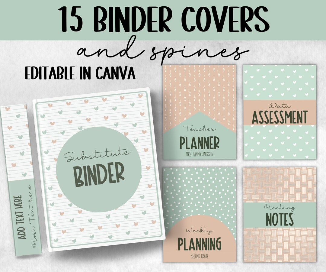 Pastel Boho Student Binder Cover I Classroom Printables I Teacher ...