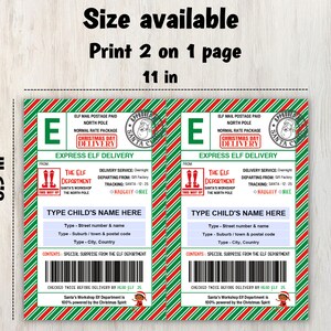 Sleigh Mail Label | Elf Mail | Elf Shipping Label | Christmas Elves ...
