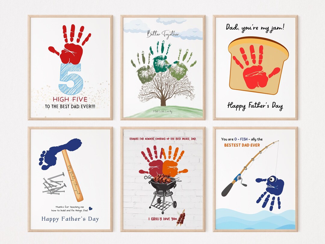 Fathers Day Handprint Art I Keepsake I Handprint Craft I Fathers Day ...