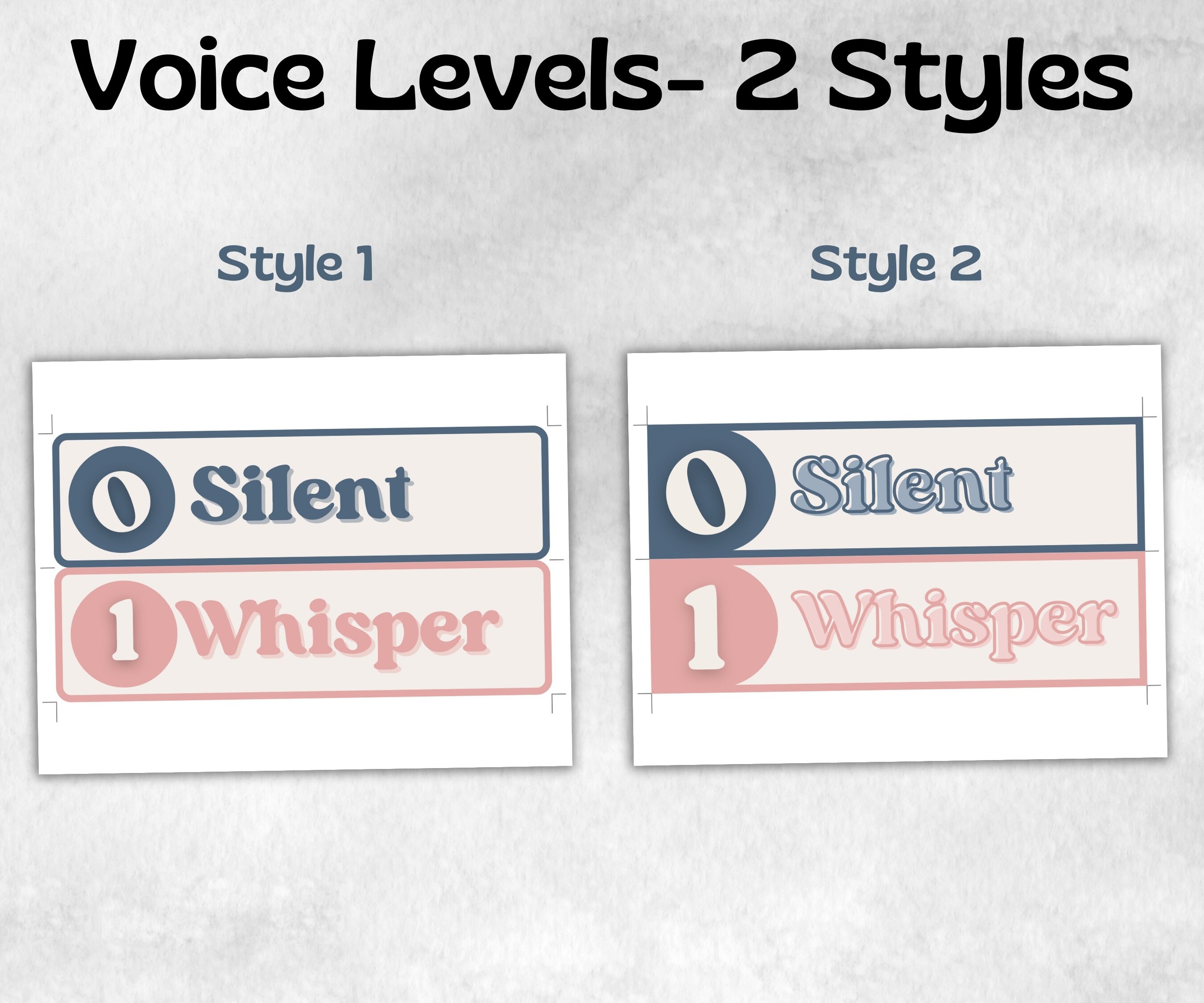 Voice Level Chart, Voice Level Display, Noise Level Display, Class ...