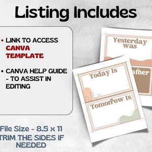 Editable Calendar Display, Classroom Calendar, Back to School, School ...