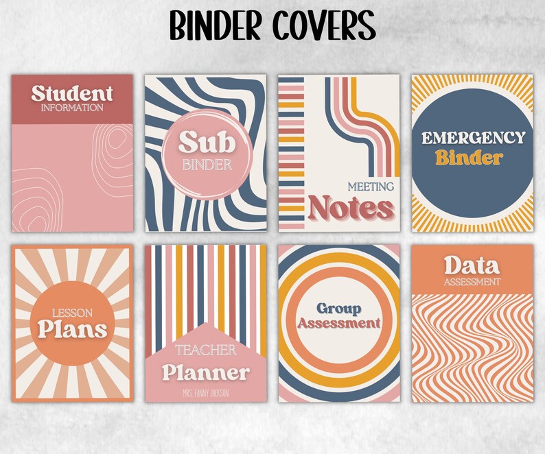 Editable Binder Covers and Spines, Classroom Teacher Binders and Folder ...