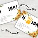 Sunflower Mother's Day Handprint I Mother's Day Keepsake I Mother's Day ...