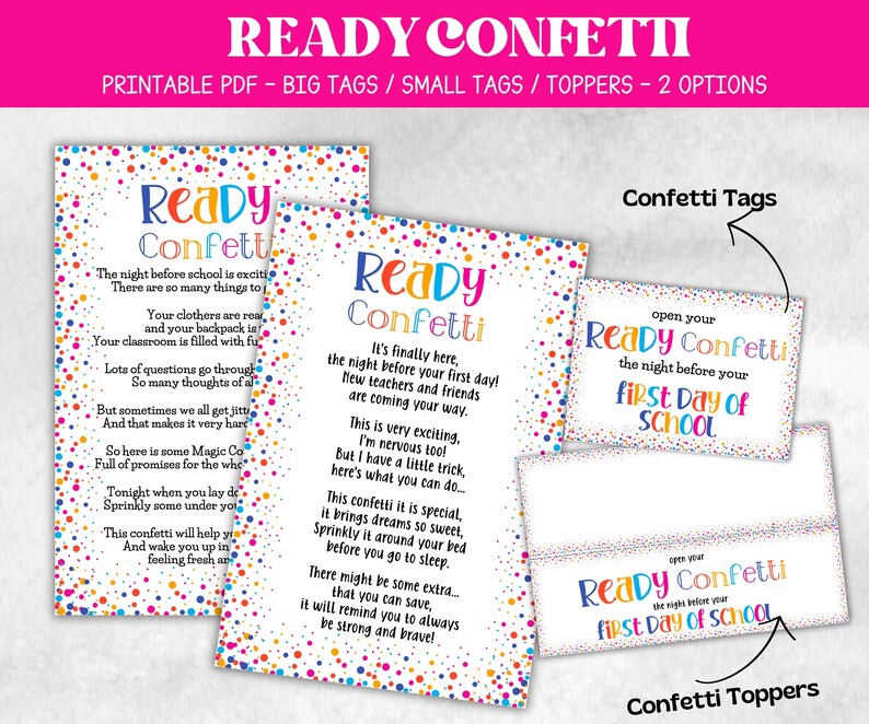 Jitter Glitter, Night Before School Child Preschool Present, Ready ...