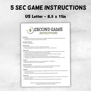 St. Patrick's Day 5 Second Printable Game, Fun Party Game, Office ...