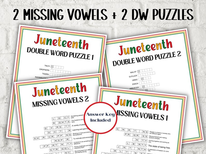 Juneteenth Games Bundle I Juneteenth Activities I African - Etsy
