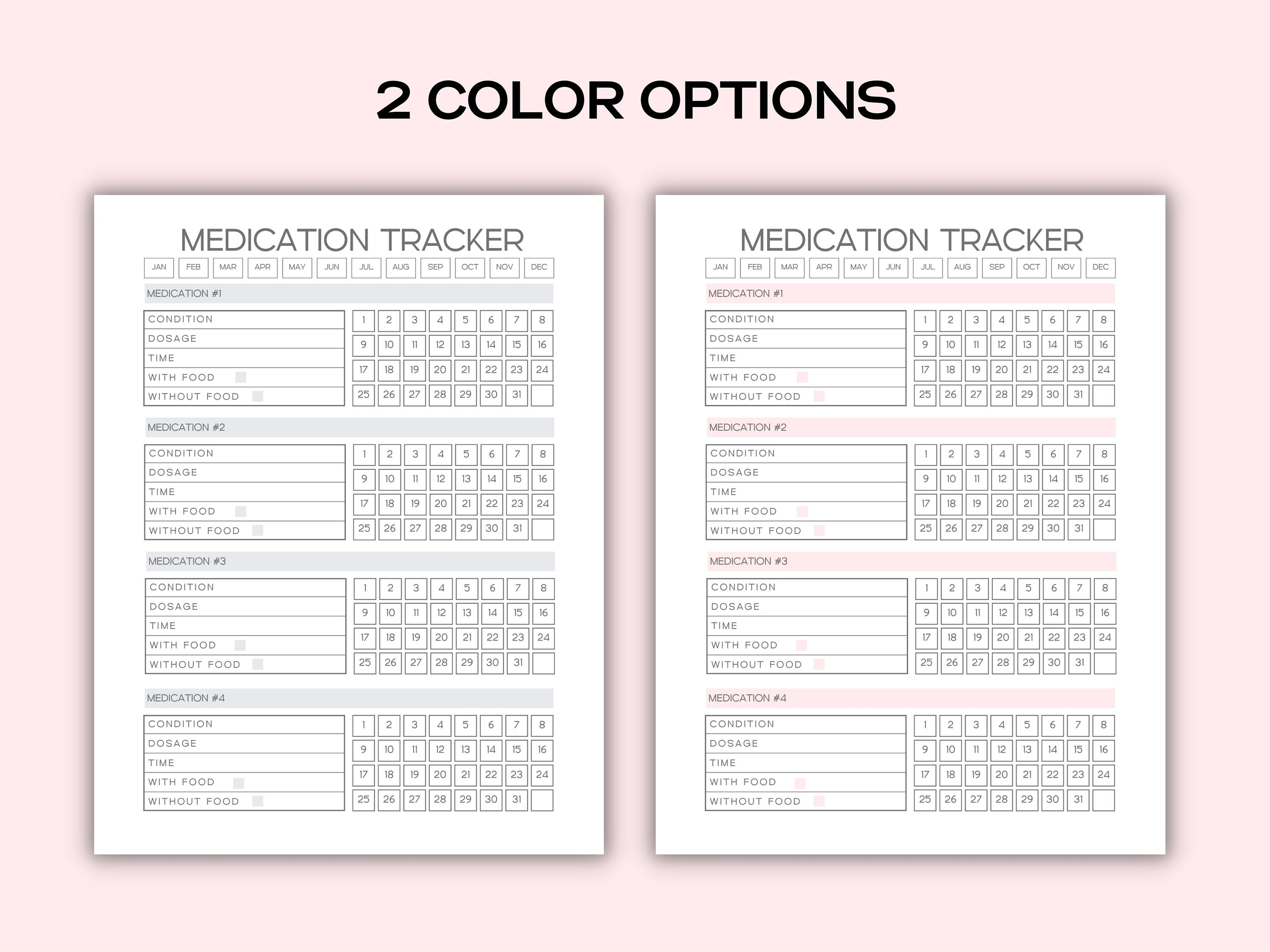 Medication Tracker I Medication Log I Medication List I - Etsy Australia