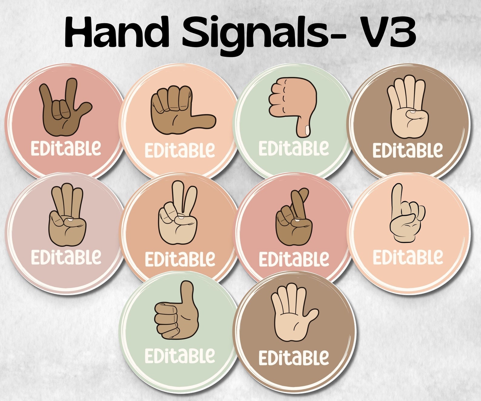 Hand Signals Posters, Hand Signals Display, Classroom Decor Posters ...