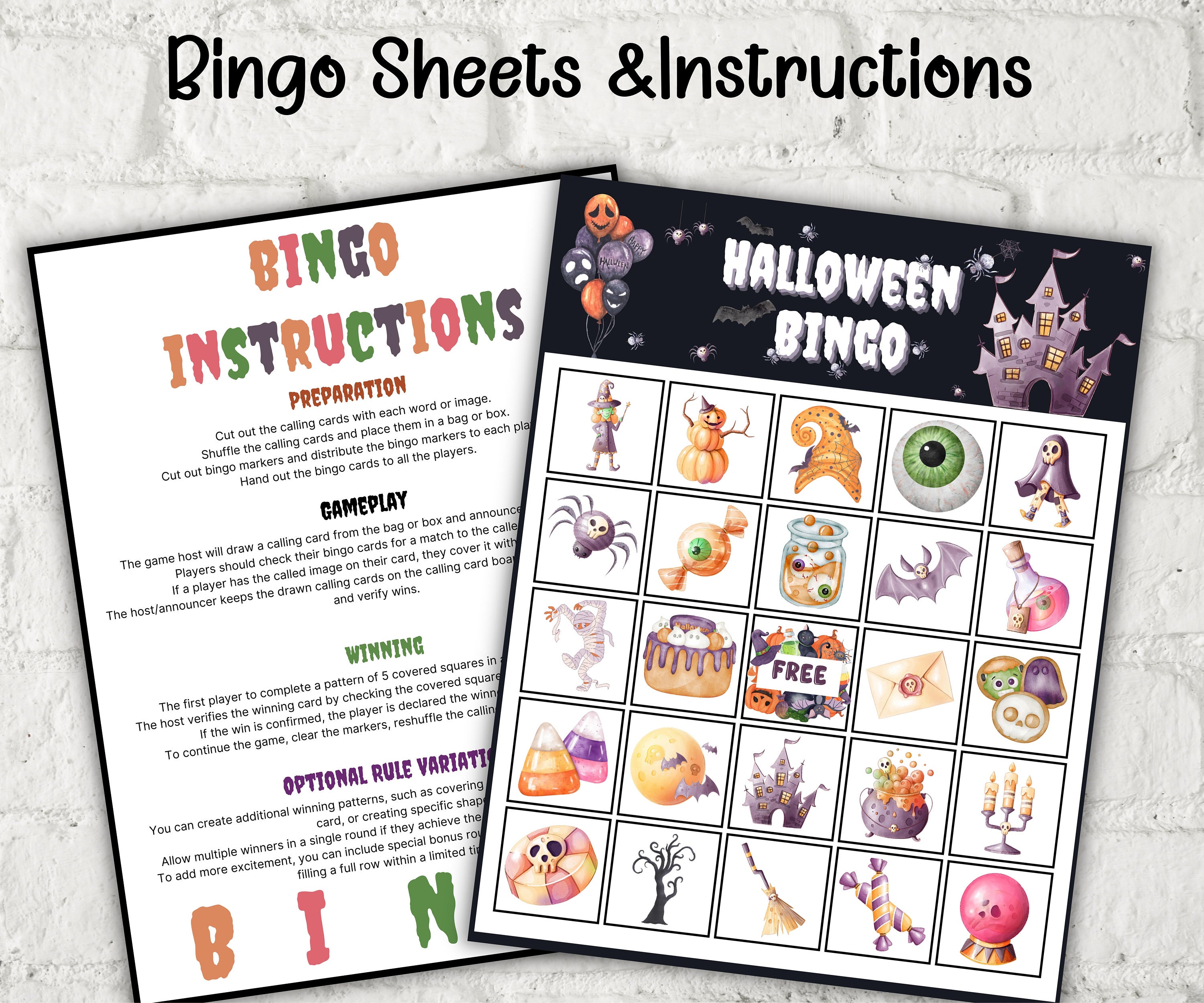 Halloween Bingo | Fun Halloween Games | Halloween Games Printable ...