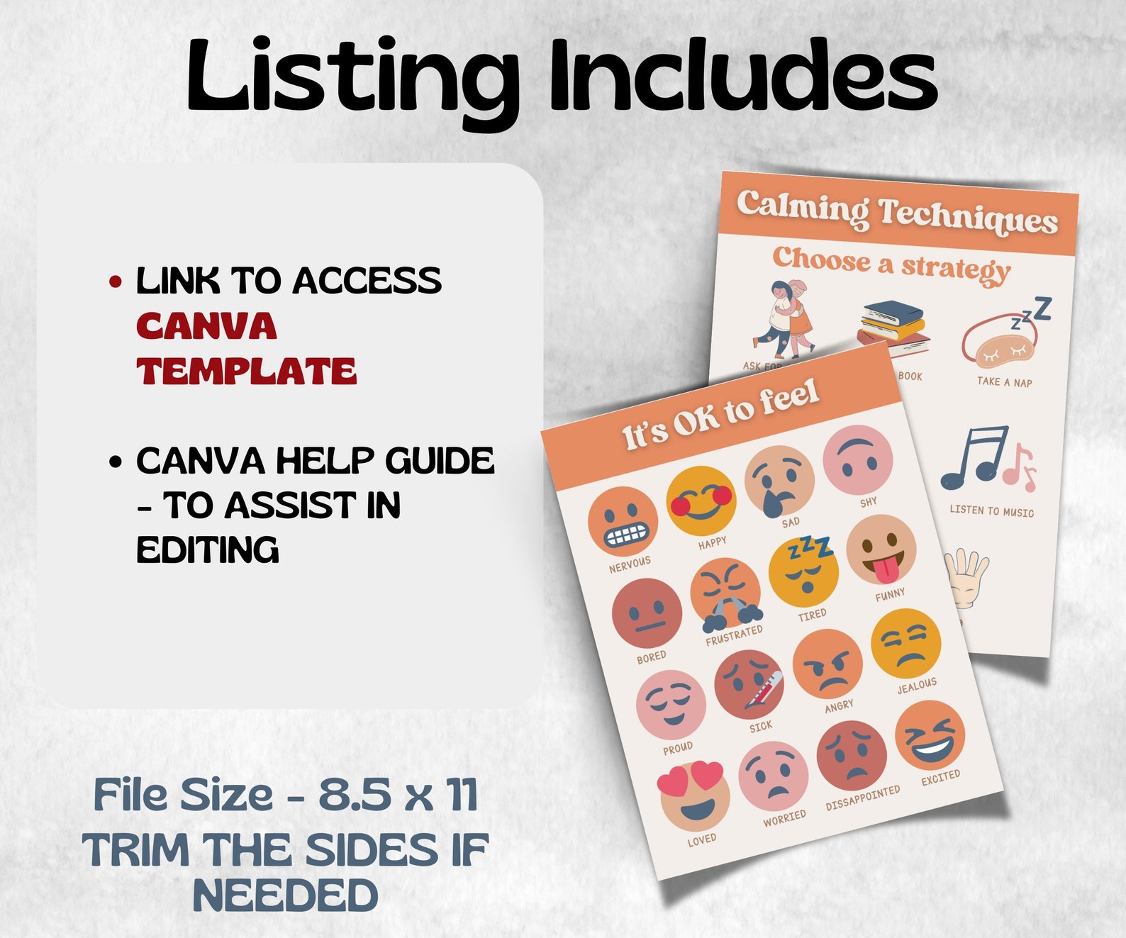 Feelings Chart, Calm Corner Classroom Poster, Calming Corner Signs ...