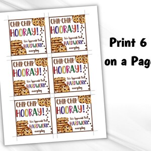 Chip Chip Hooray Teacher Appreciation Treat Tag, End of Year Snack Tag ...