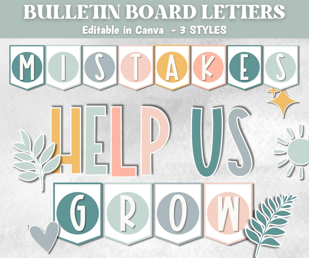 Bulletin Board Kit, Printable Bulletin Board Ideas, Printable Bulletin ...