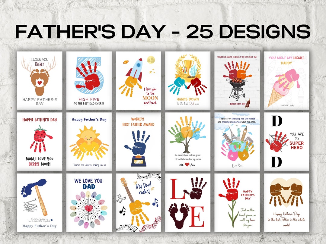 Fathers Day Handprint Art I Handprint Craft I Fathers Day Gift I First ...